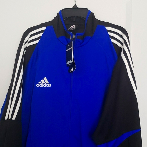 adidas | Other | Adidas Mens Full Zip Fleece Jacket Soccer Football ...